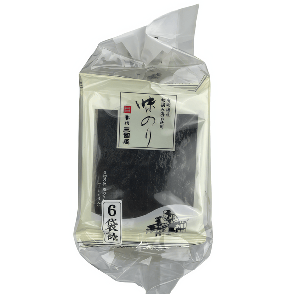 Mikuniya Ajinori Seasoned Seaweed 6packs / 三國屋 味のり 6袋詰 – RiceWineShop